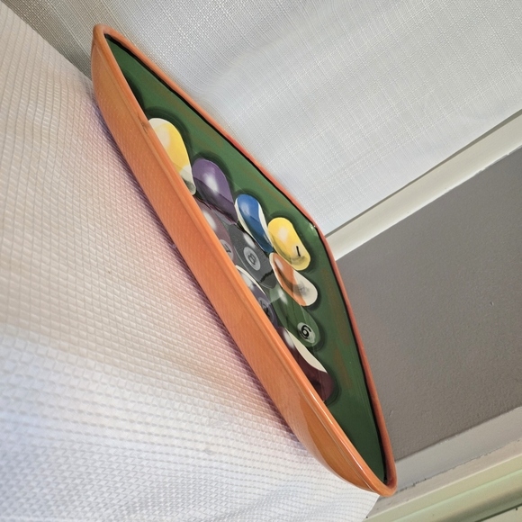 Clay Art | Dining | Billiard Ball Triangle Xl Serving Plate Rack Em Up ...